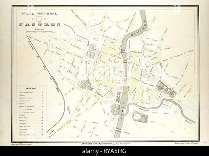 MAP OF CASTRES FRANCE Stock Photo - Alamy