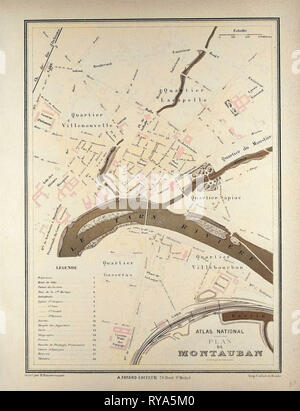 Map of Montauban Stock Photo - Alamy