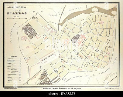 MAP OF ARRAS FRANCE Stock Photo - Alamy