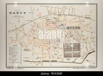 MAP OF NANCY FRANCE Stock Photo - Alamy