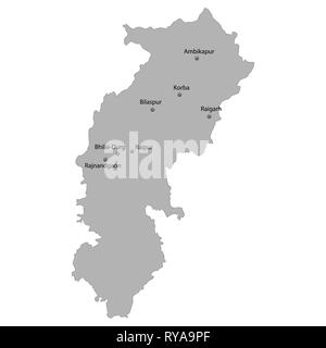 Korba district (Chhattisgarh State, bilaspur division, Republic of ...