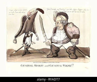 General Monkey and General Wolfe!! Stock Photo - Alamy