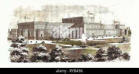 MUNICH EXHIBITION 1854 Stock Photo - Alamy
