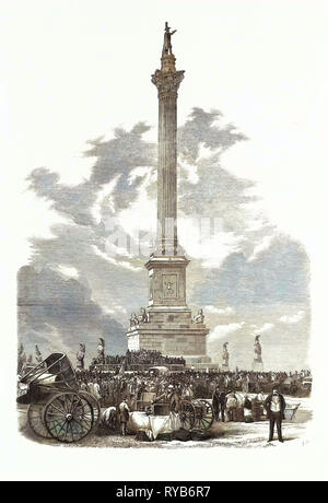 Monument to Major General Isaac Brock commemorating the Battle of ...