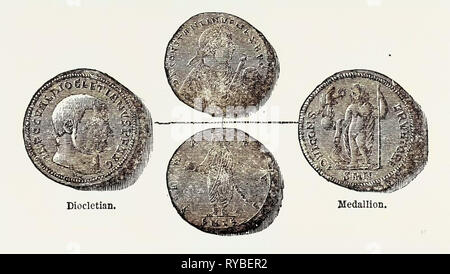 Roman Coins of the Republic and Empire Stock Photo - Alamy