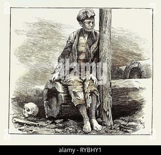 LIFE IN CHINA: A MENDICANT Stock Photo - Alamy