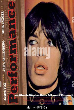PERFORMANCE 1970 Goodtimes Enterprises film with from l: Mick Jagger ...