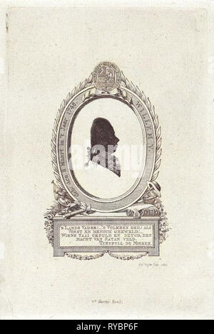 Silhouette portrait of Willem V, Prince of Oranje-Nassau, Jan Gerritsz ...