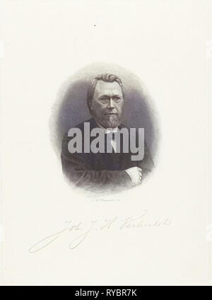 Portrait of Johannes Verhulst, Friedrich Wilhelm Burmeister, 1855 ...