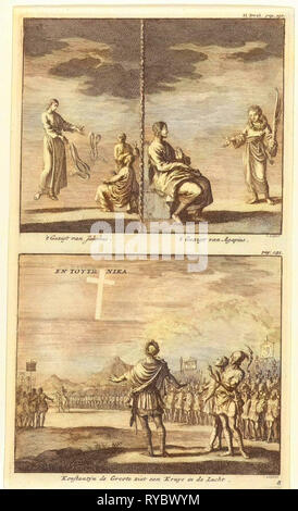 Visions of St. Jacob and St. Agapitus and the vision of Emperor ...