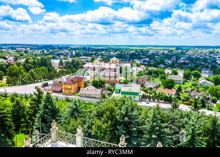 Pochaiv Lavra Orthodox Christian Monastery Complex Transfiguration Cathedral Low Angle Side View ...