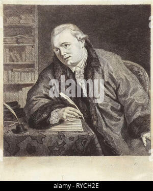 Portrait of the composer and etcher Johan Antoni Kauclitz Colizzi ...