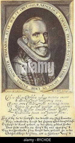 Portrait of pastor Arnold Cornelisz. Crusius at the age of 58, Willem ...
