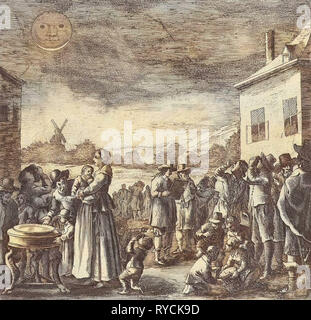 Solar eclipse of 12 August 1654, 1654 print The solar eclipse of 12 ...