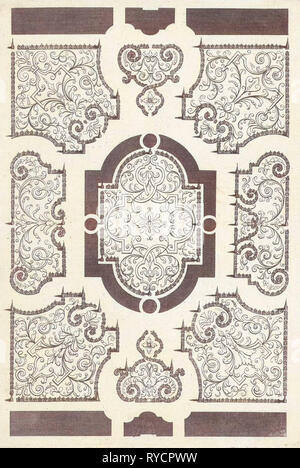 Plan of Garden with nine parterres, Anonymous, After Daniël Marot (I ...