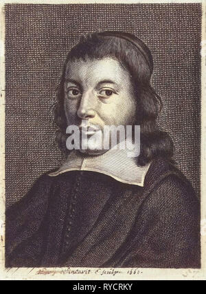 Self -portrait with cap, Hendrik Bary, 1660 print Netherlands paper ...