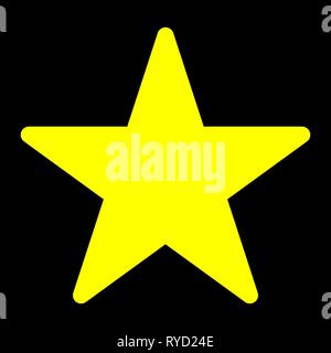 Five pointed yellow star icon, cartoon style Stock Vector Image & Art - Alamy