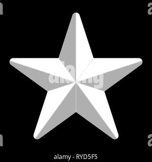 Decorative Five pointed star Icon set. Vector illustration Stock Vector ...