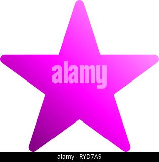 Purple gradient Star icon, favorite vector logo illustration, isolated ...