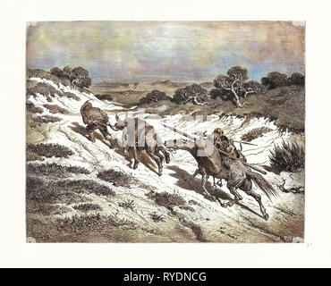 Knight and his Squire Stock Photo - Alamy
