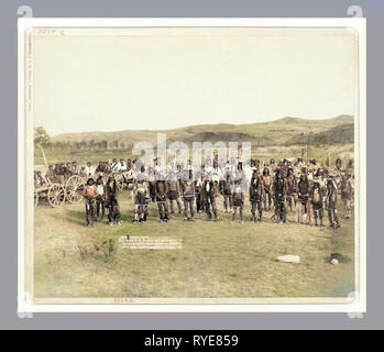 At the Dance. Part of the 8th U.S. Cavalry and 3rd Infantry at the ...