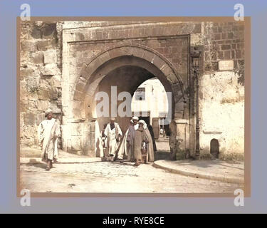 Tunis, La Porte De La Folle, Bab Menara, Tunisia, the Neurdein ...