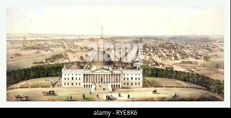 View of Washington 1850 Stock Photo - Alamy