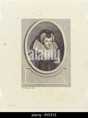 Portrait of Louise de Coligny, Jacob Houbraken, After Aert Schouman ...