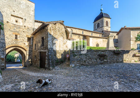 Church of Perouges labelled les Plus beaux Villages de France, Ain ...
