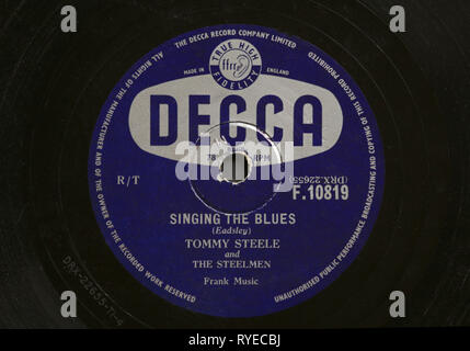 Vintage 78 rpm record label Stock Photo - Alamy