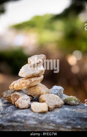 Buddhist rock stacking Korea Stock Photo - Alamy