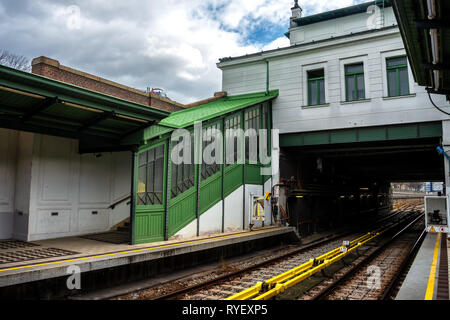 Schoenbrunn metro station on U4 metro line, designed by the famous ...