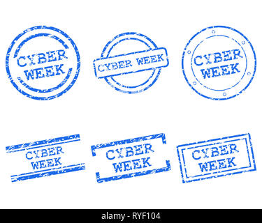 Cyber week stamps Stock Photo - Alamy
