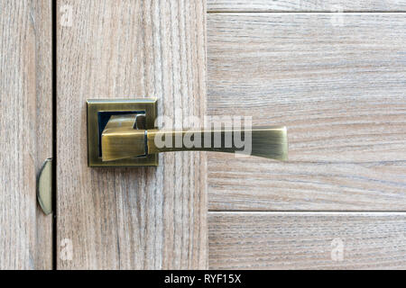 Closeup of metal doorhandle Stock Photo - Alamy