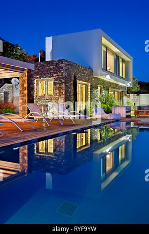 Beautiful villa ("Thalassa Boutique Villa") at Kakia Skala beach, Ferma ...
