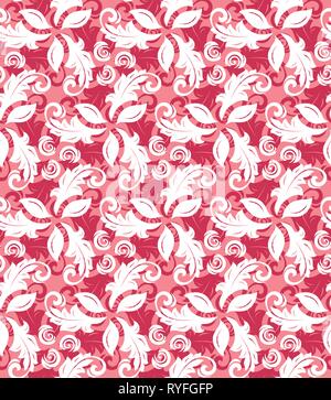 Floral seamless pattern, red and pink poppies. Vector illustration ...