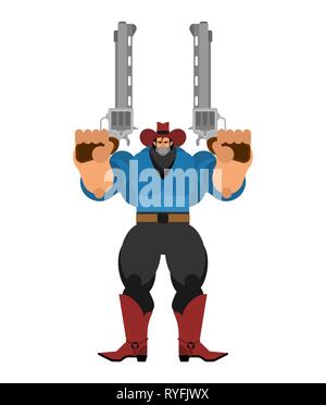 antique wild west pistol cartoon vector illustration Stock Vector Image ...