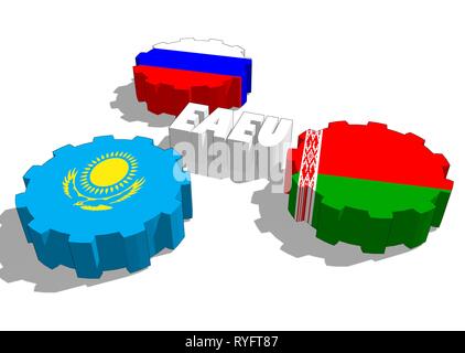 eaeu members national flags Stock Photo - Alamy