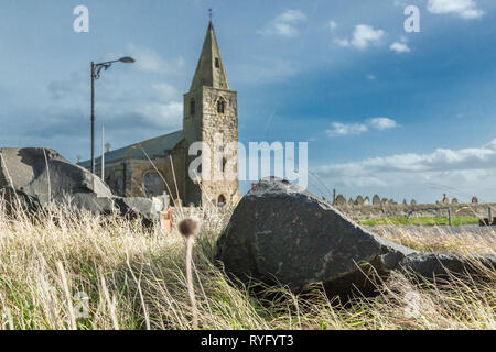 St Barthomew's Church,Newbiggin Stock Photo - Alamy