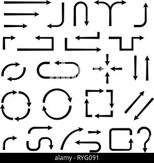 set of circular arrows. Circular motion. The icon for reloading ...