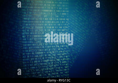 binary code white background with floating numbers Stock Photo - Alamy