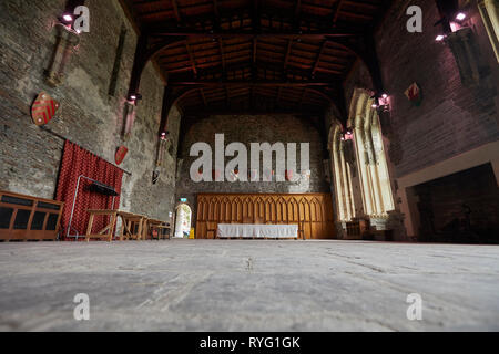 Caerphilly Castle Mid Glamorgan South Wales UK Stock Photo: 22272814 ...