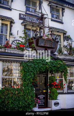 The Maritime Inn, Brixham, Devon Stock Photo - Alamy