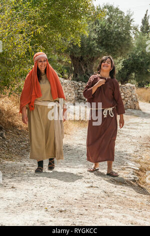 Nazareth,Israel,22-may-2010:boy and man in clothing from the time of ...