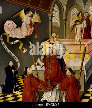 The Mass of Saint Gregory, Dijon second third of the 15th century, From ...