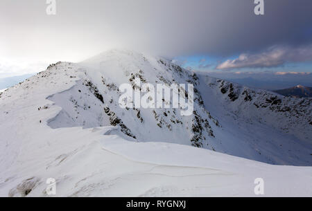 Panoramic view from Chopok mountain peak at Jasna resort, Slovakia ...
