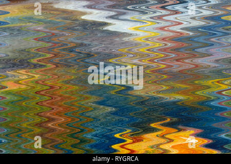 Abstract ocean and flower with ripples. Wallpaper or background art ...