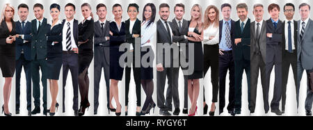 panoramic collage of groups of successful employees Stock Photo - Alamy