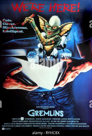 FILM POSTER, GREMLINS, 1984 Stock Photo - Alamy