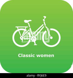 Classic women bike icon, simple style Stock Vector Image & Art - Alamy